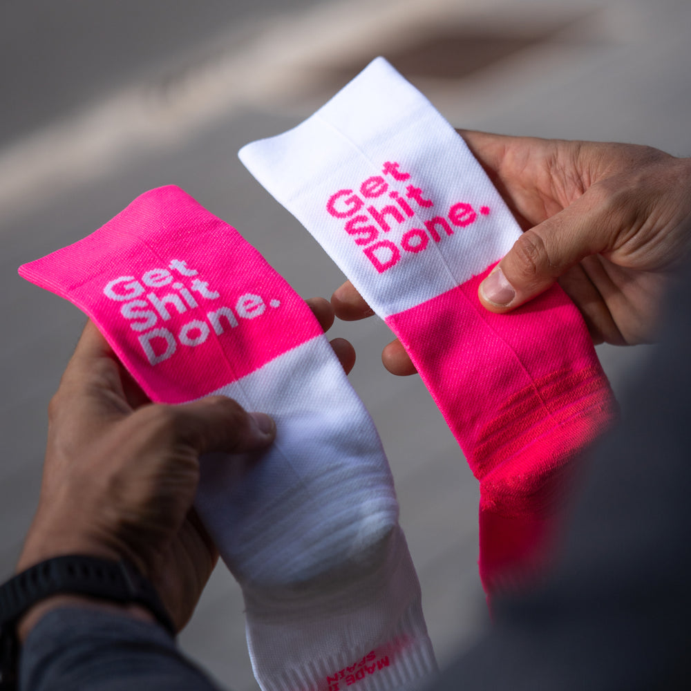 GET SHIT DONE PINK - RUNNING SOCK